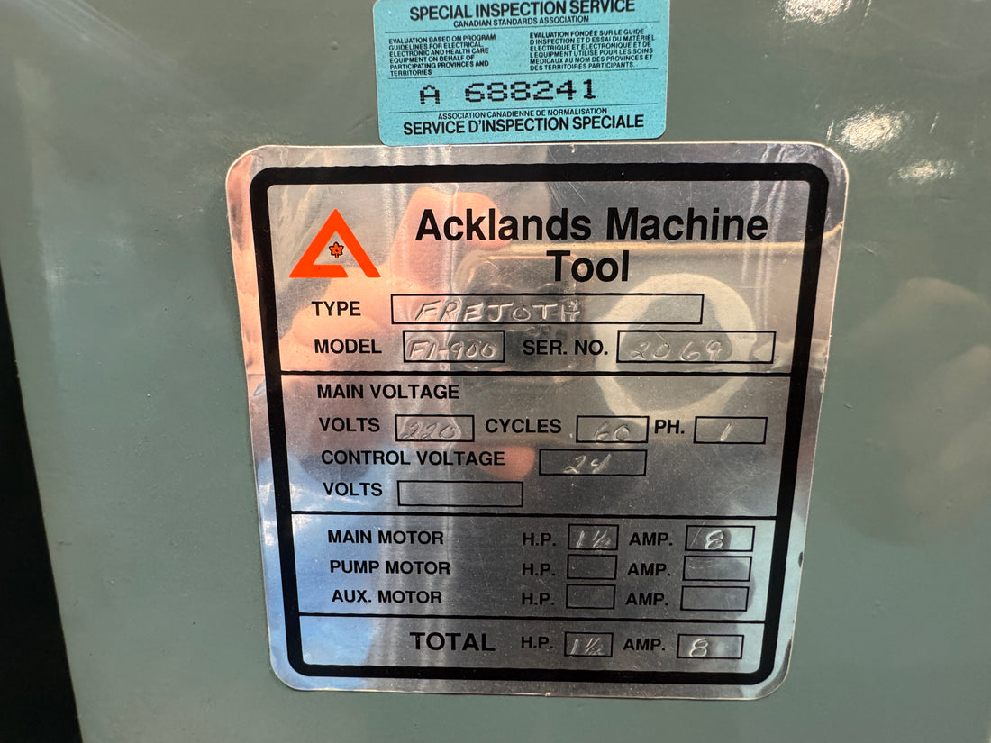 FREJOTH FI-900AG Manual Lathe – Stan Canada