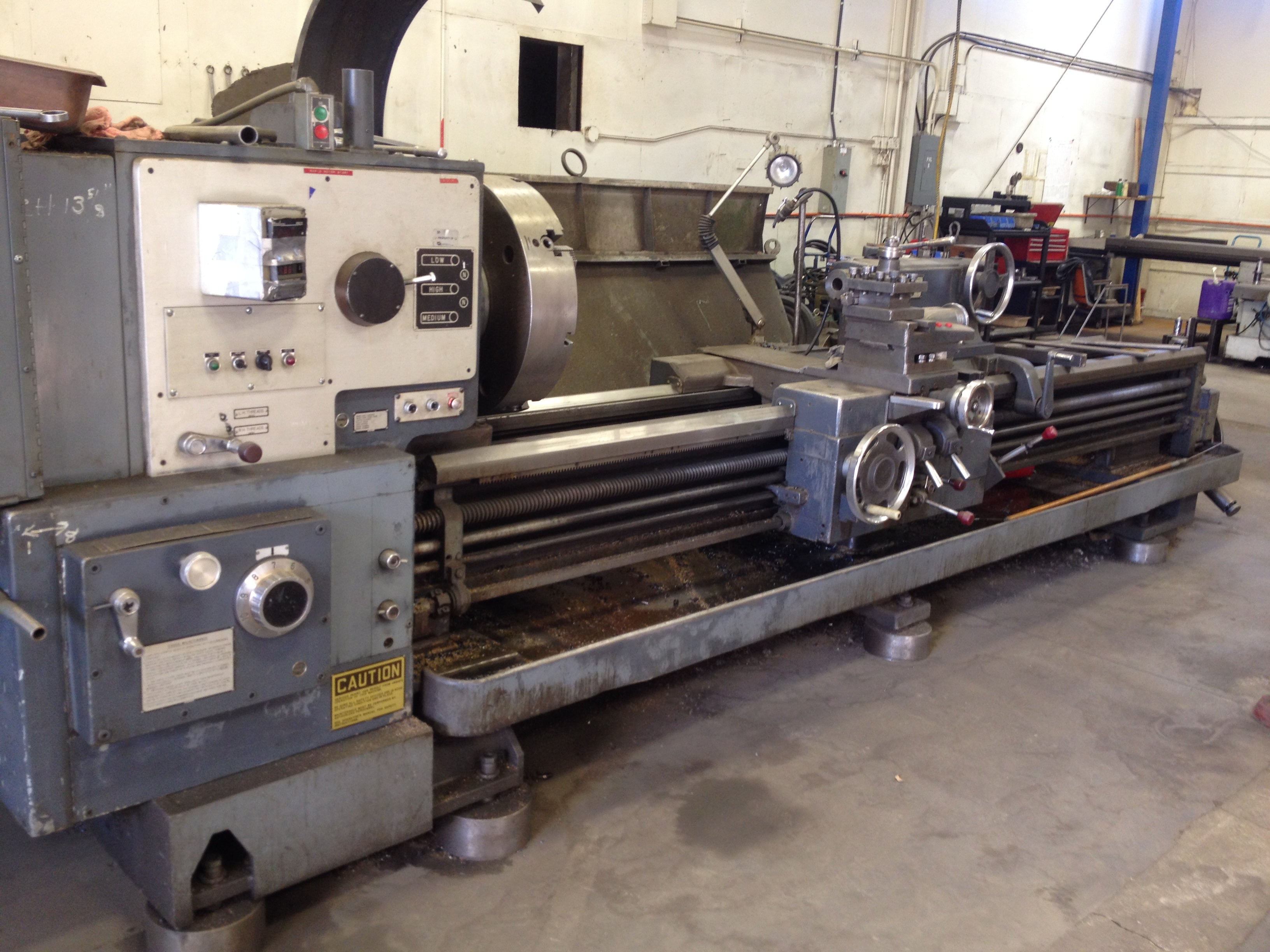 Lodge & Shipley PT2516 Lathe – 6" Bore, 24" Chuck, 120" Centers | Stan ...